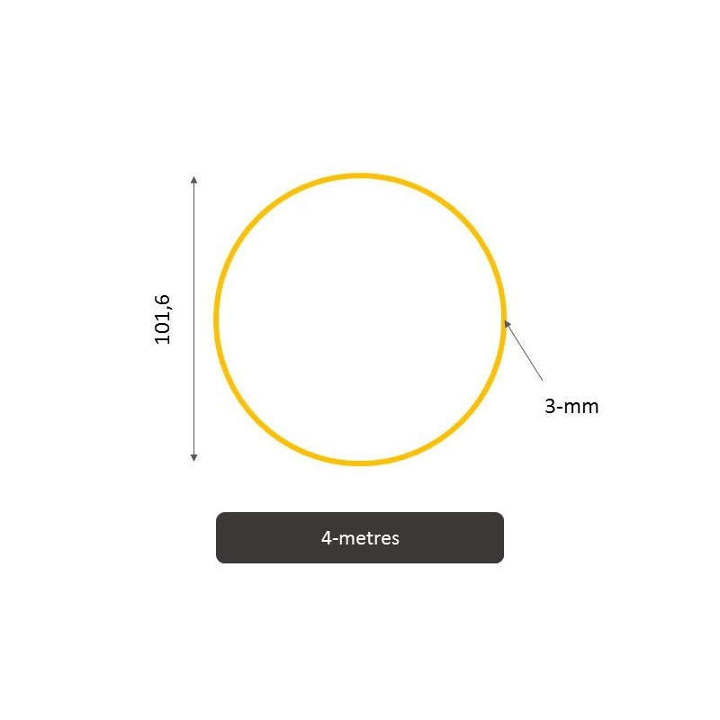 Tube rond acier diametre 100, 40 et 50, 25 mm longueur 3m et sur mesure ...