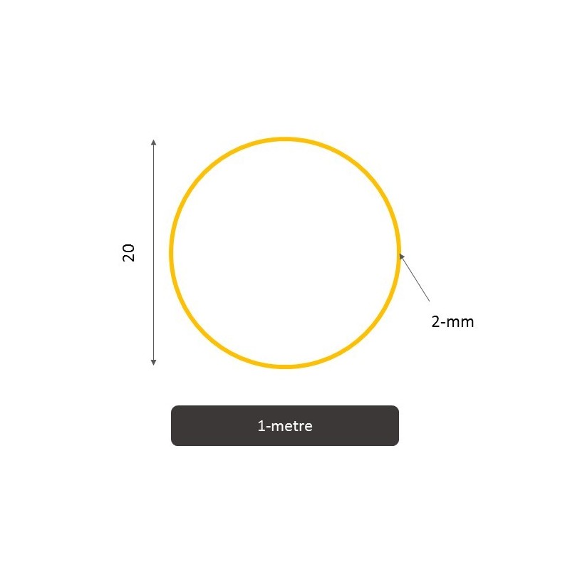 Tube rond aluminium 6060 brut - Longueurs 1 à 3 mètres Longueur en ...